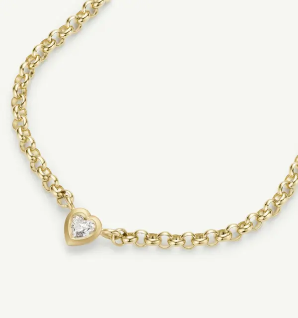 CECE JEWELLERY Sweetheart Necklace With Diamond Charm