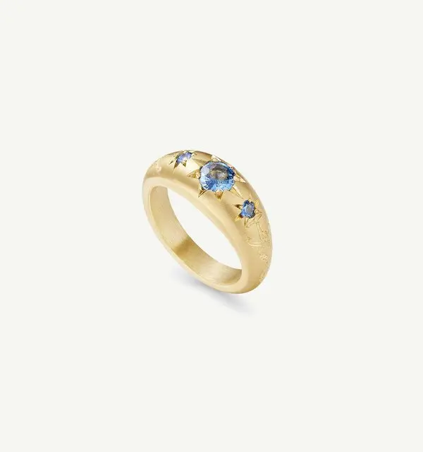 CECE JEWELLERY The Anchored Forever Ring With Sapphires