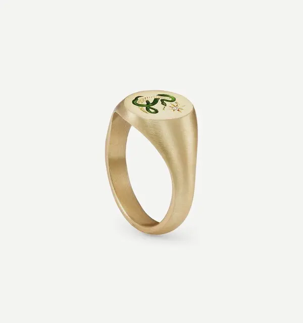 CECE JEWELLERY Snake & Moon Ring