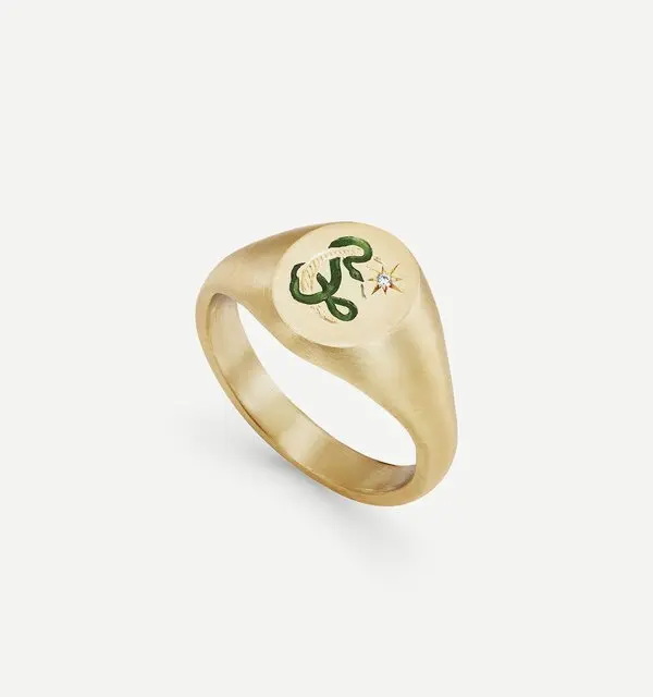 CECE JEWELLERY Snake & Moon Ring