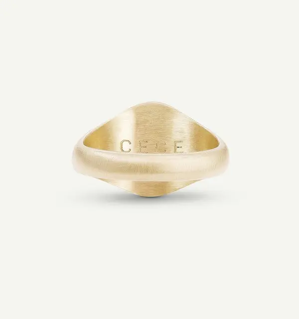 CECE JEWELLERY Wild Horse Signet Ring With Diamonds