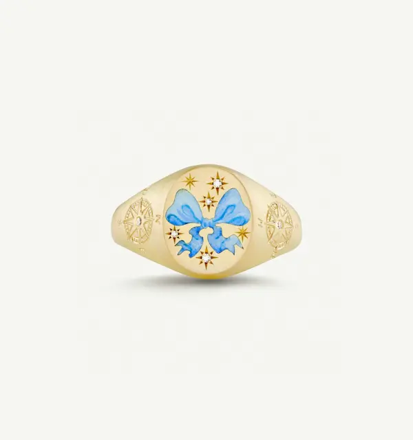 CECE JEWELLERY Ahoy Sailor Signet Ring