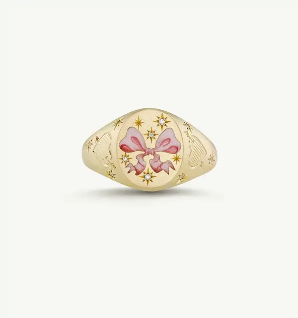 CECE JEWELLERY Pretty N' Pink Signet Ring