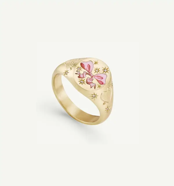 CECE JEWELLERY Pretty N' Pink Signet Ring