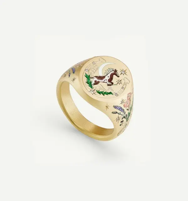 CECE JEWELLERY The Traveller’s Tale Signet Ring