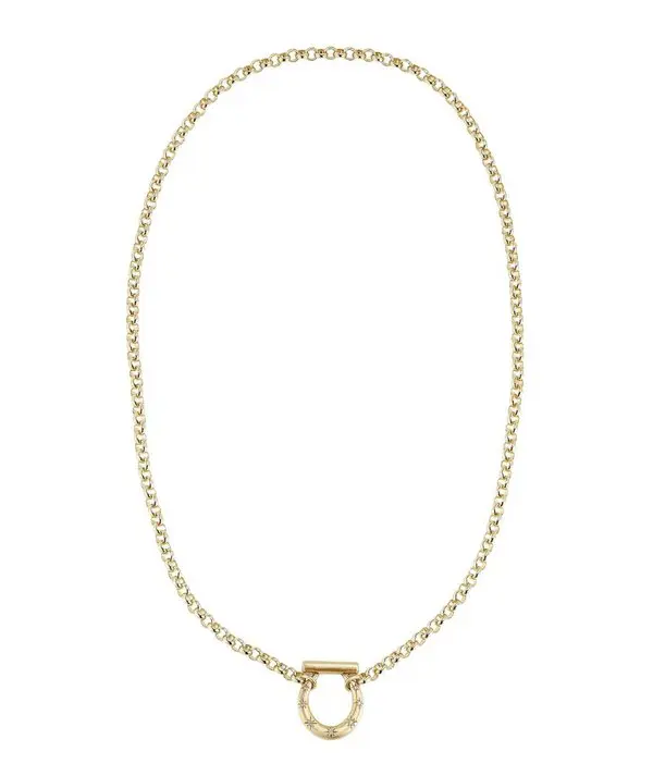 CECE JEWELLERY Horseshoe Charm Necklace - Gold