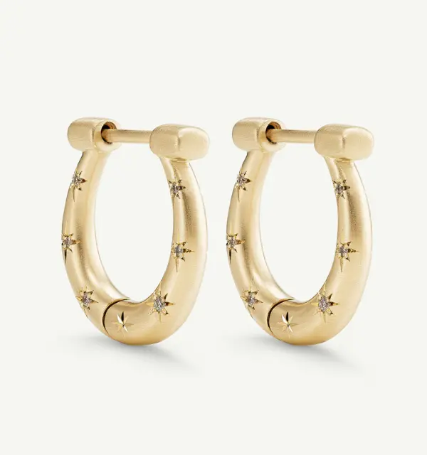 CECE JEWELLERY Horseclip Diamond Hoops