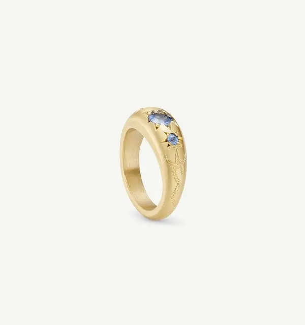 CECE JEWELLERY Anchored Forever Ring With Sapphires