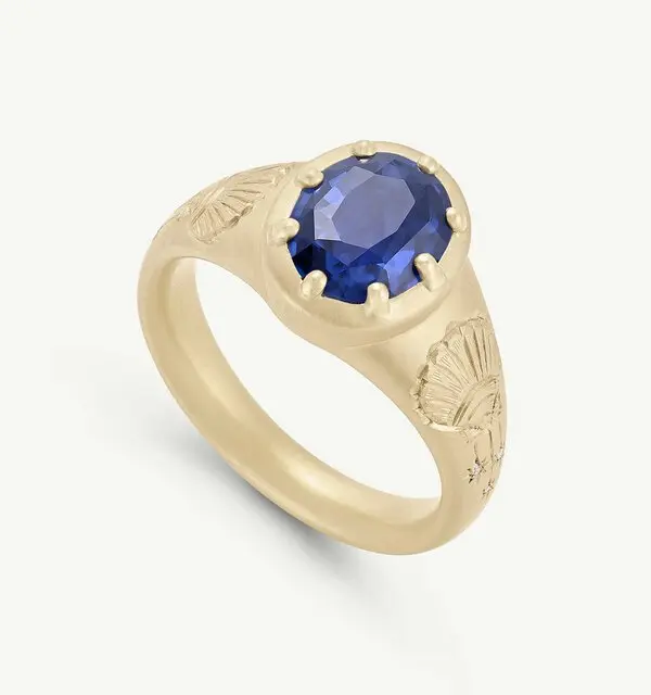 CECE JEWELLERY A Kingdom The Sea Sapphire Ring