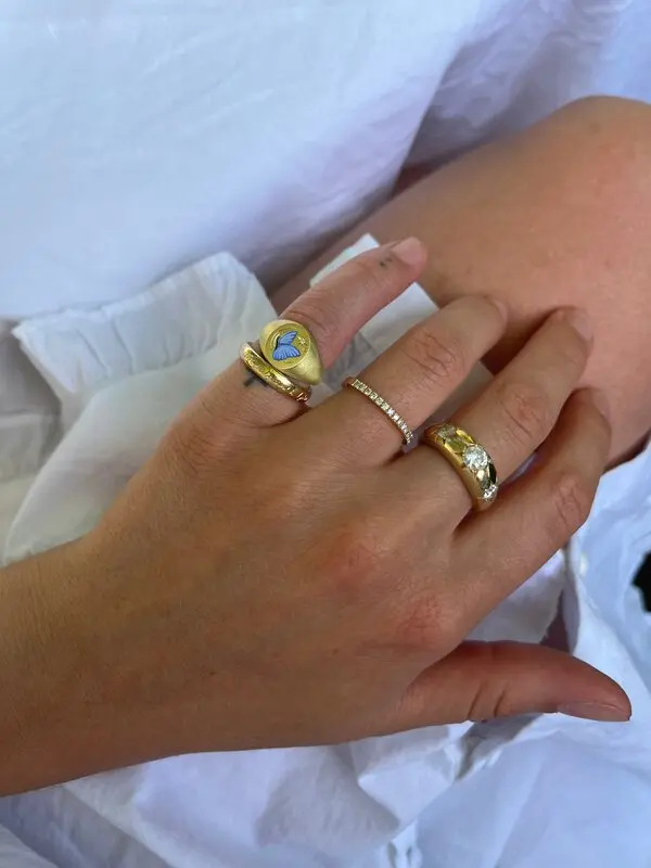 CECE JEWELLERY Butterfly & Moon Ring