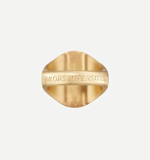 CECE JEWELLERY A Sailor's Superstition Ring With Diamonds And Enamel