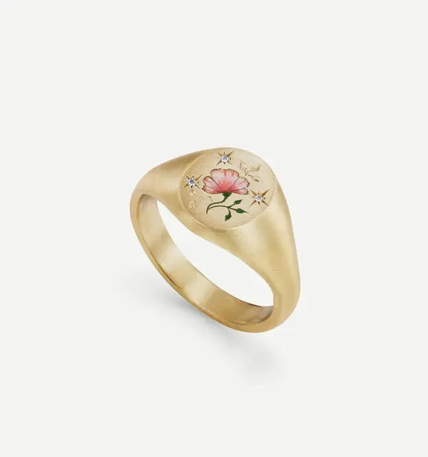 CECE JEWELLERY Rose & Diamond Ring