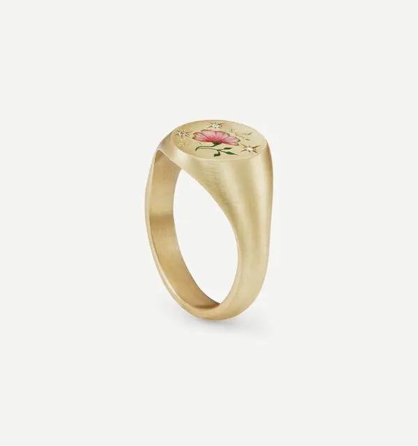 CECE JEWELLERY Rose & Diamond Ring