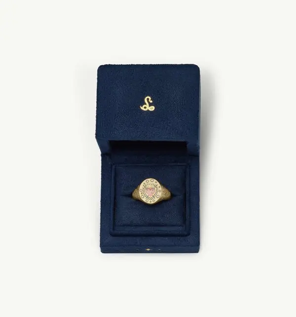 CECE JEWELLERY The Heartbreaker Ring With Diamonds And Enamel