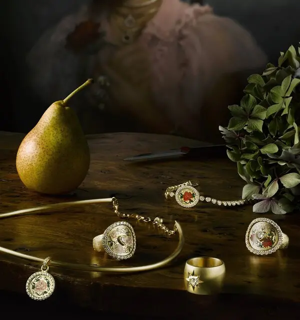 CECE JEWELLERY English Rose Heart Diamond Ring