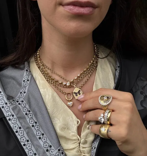 CECE JEWELLERY Come Rain Or Shine Barrel Ring With Diamond