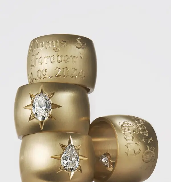 CECE JEWELLERY Come Rain Or Shine Barrel Ring With Diamond