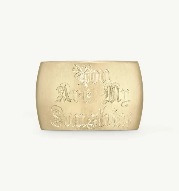 CECE JEWELLERY You Are My Sunshine Barrel Ring With Diamond