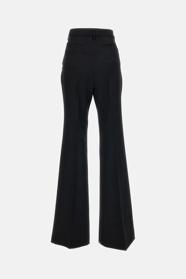Sportmax Tailored Wool Fresco Wide Leg Trousers