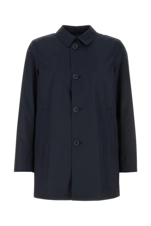 Herno Navy Polyester Jacket