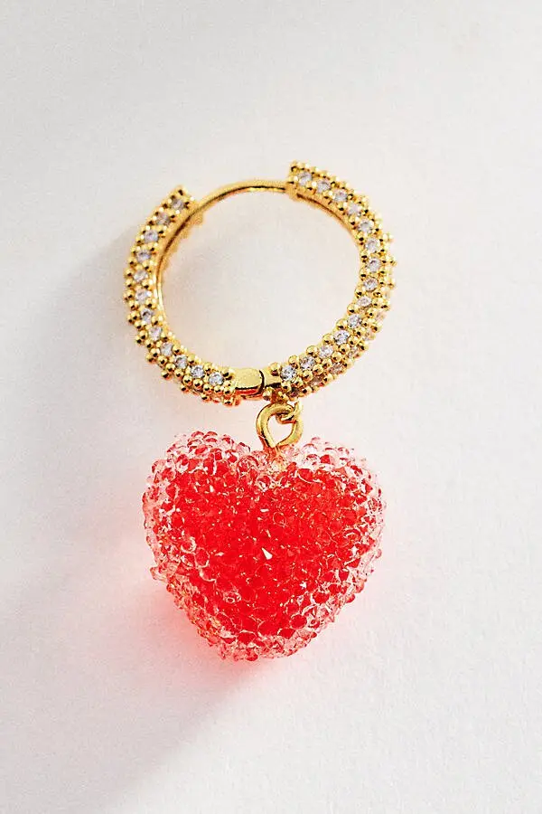 CRYSTAL HAZE Jelly Heart Drop Earrgs