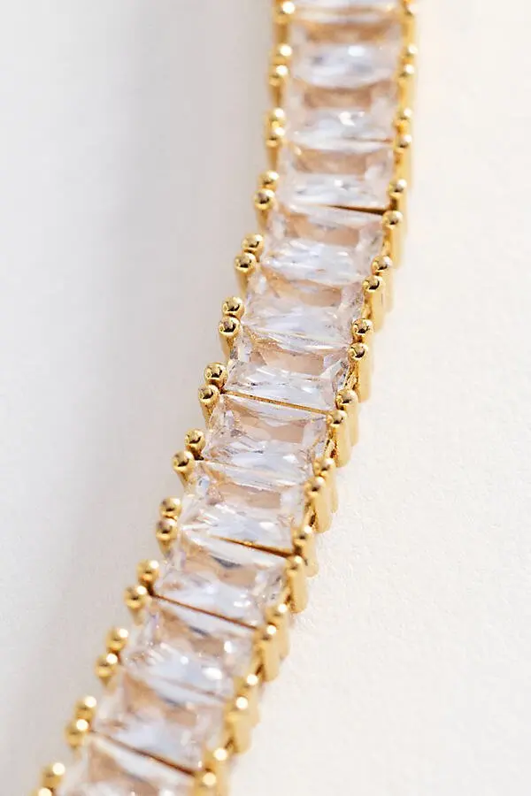 CRYSTAL HAZE Baguette Necklace