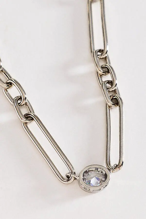 Anthropologie Mixed Crystal Necklace