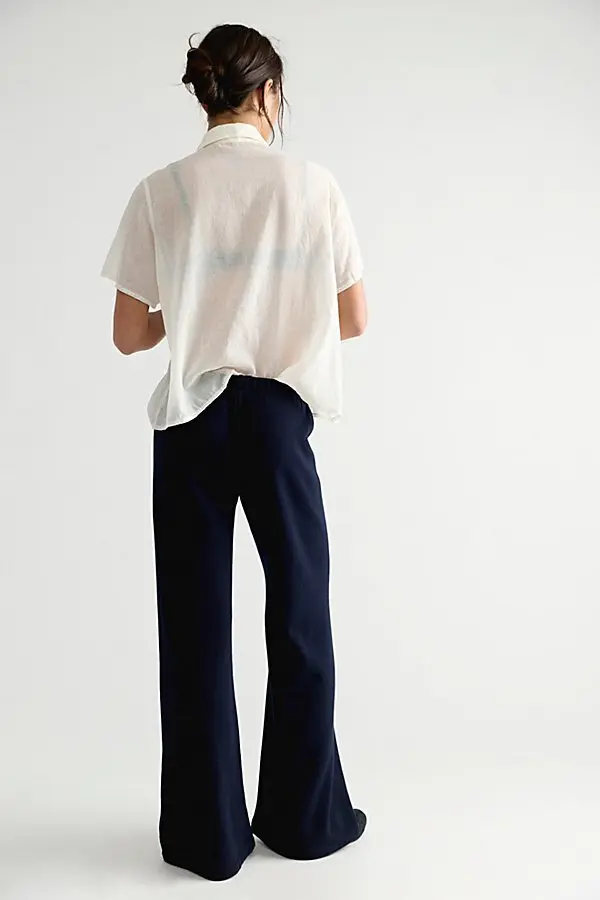 Citizens Of Humanity Nora Knit Pull-on Pants - Navy