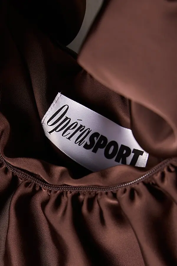 OPÉRASPORT Shirley Ruched Bag - Hot Fudge