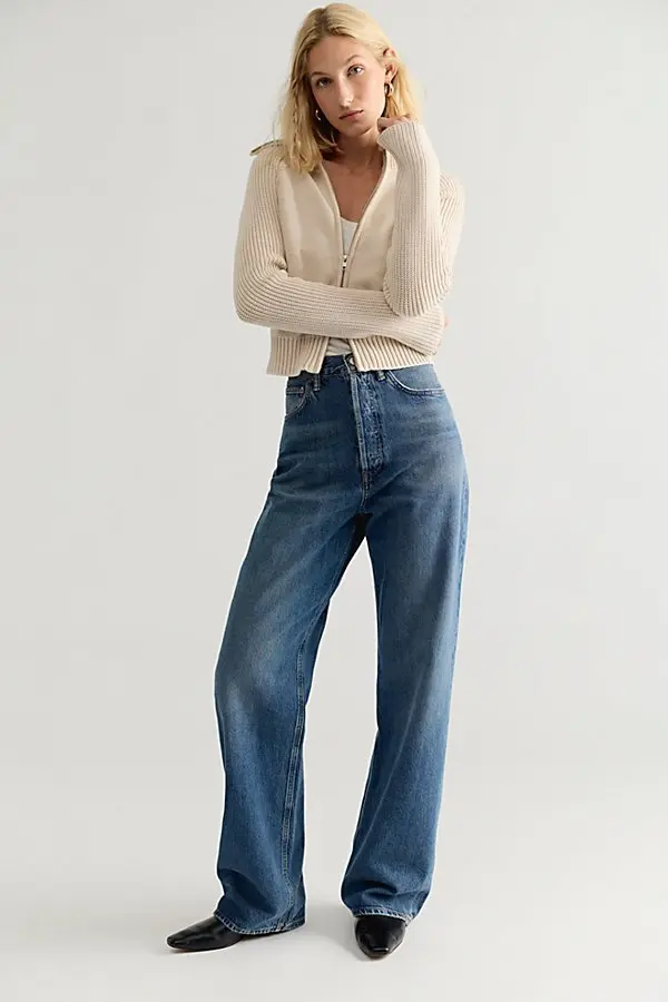 AGOLDE Vintage Loose Wide Leg Jeans - Curb