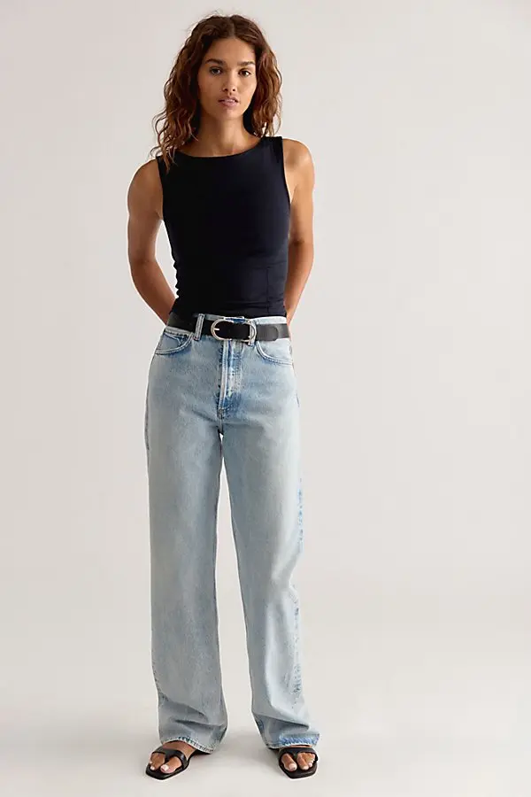 AGOLDE Vintage Loose Wide Leg Jeans - Detach