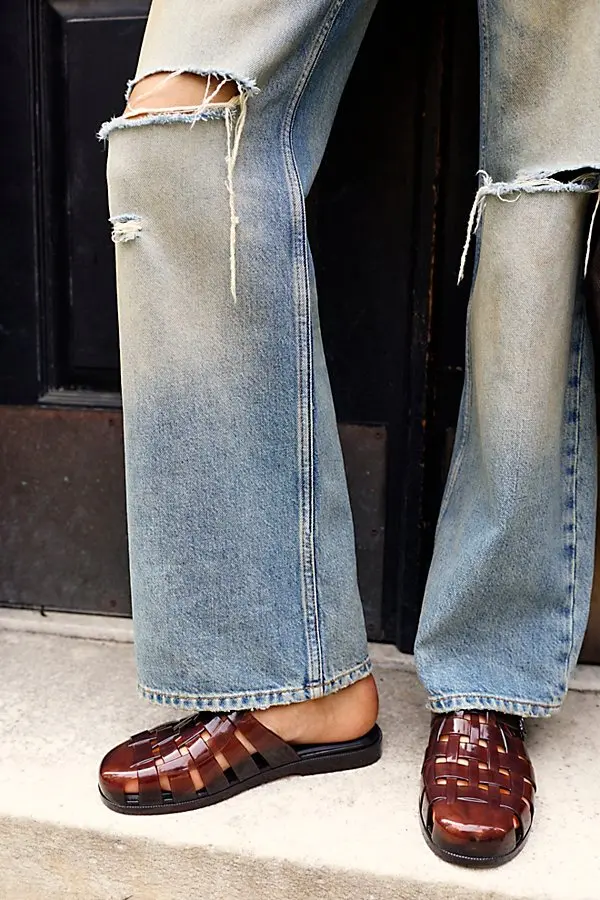 Melissa Possession Jelly Mules - Brown
