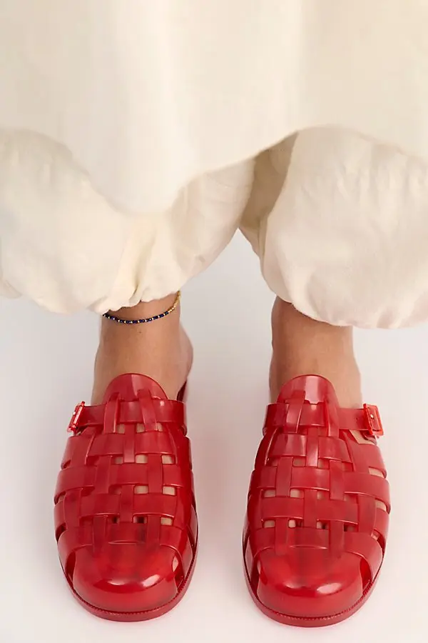 Melissa Possession Jelly Mules - Red
