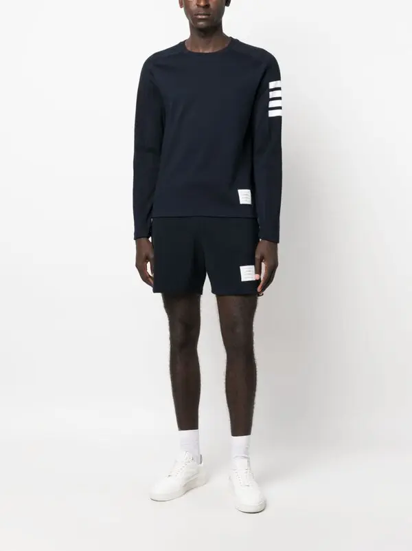 Thom Browne 4-bar Stripe Sweatshirt - Navy