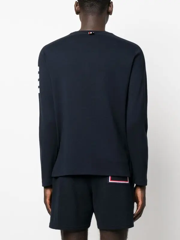 Thom Browne 4-bar Stripe Sweatshirt - Navy