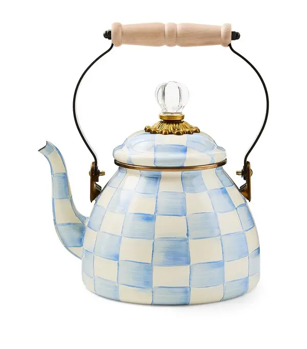 MACKENZIE-CHILDS Sky Check 2-quart Tea Kettle