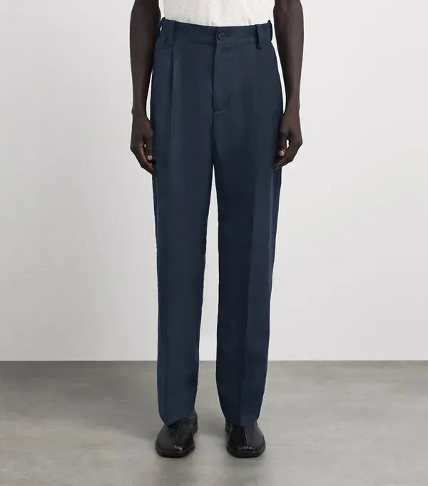 Jacquemus Linen-blend Pleated Croisière Trousers