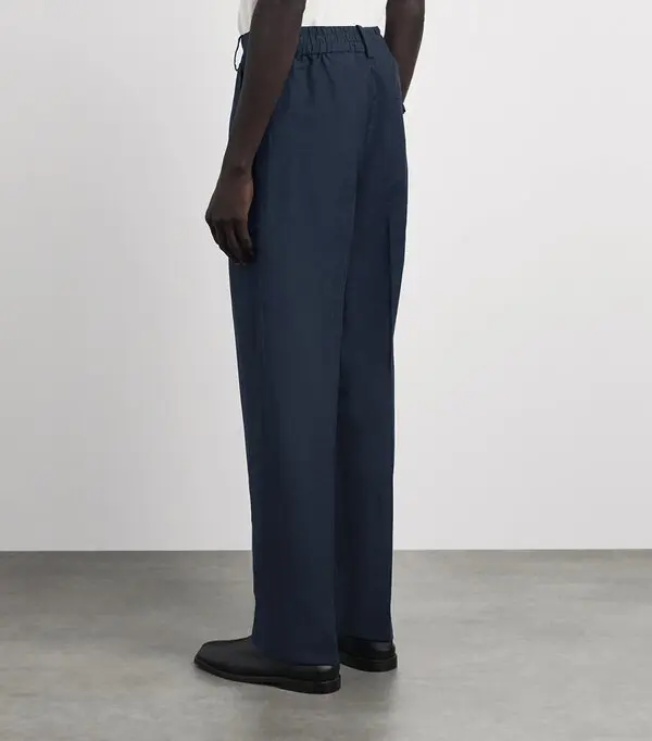 Jacquemus Linen-blend Pleated Croisière Trousers