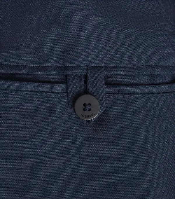 Jacquemus Linen-blend Pleated Croisière Trousers