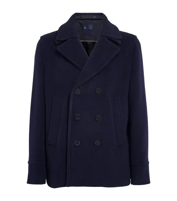 Paul & Shark Wool-blend Peacoat - Navy