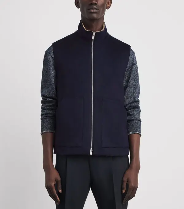 LARDINI Wool-cashmere Gilet