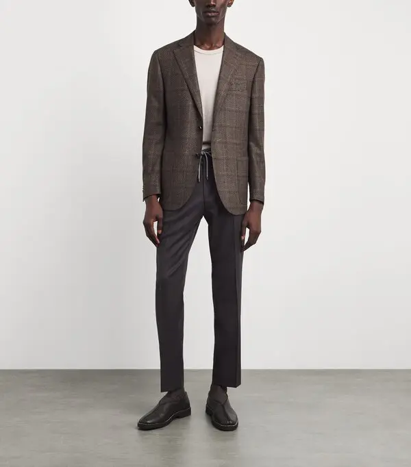 Corneliani Virgin Wool Drawstring Trousers