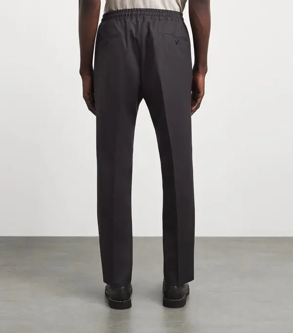 Corneliani Virgin Wool Drawstring Trousers