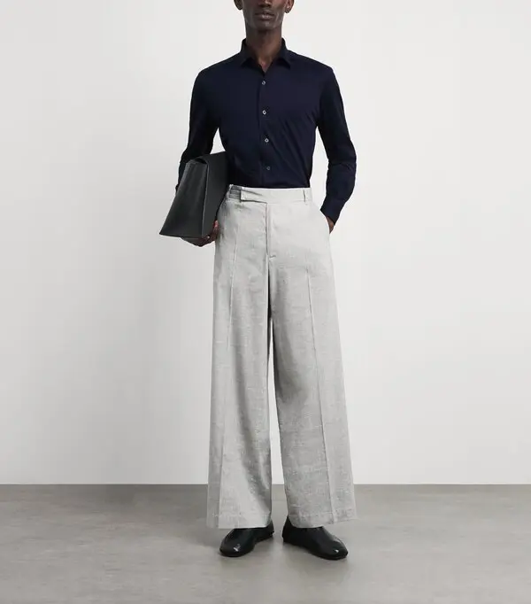 Corneliani Cotton Twill Long-sleeve Shirt