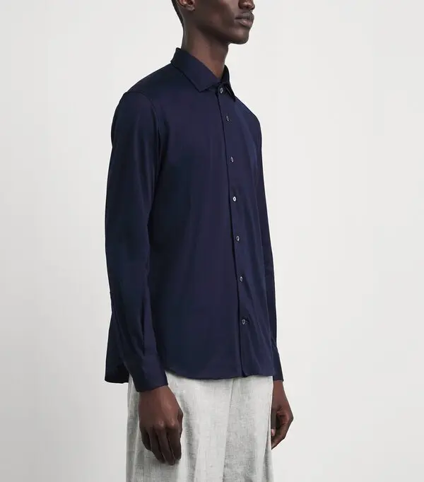 Corneliani Cotton Twill Long-sleeve Shirt