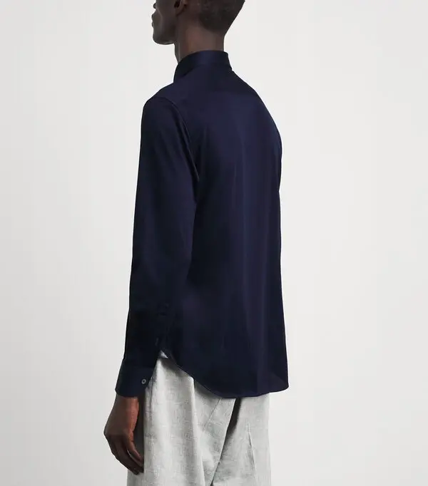 Corneliani Cotton Twill Long-sleeve Shirt