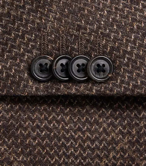 Corneliani Virgin Wool Mouliné Check Blazer