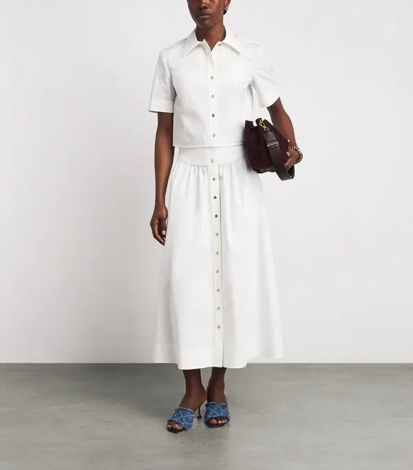 Tory Burch Poplin Short-sleeve Shirt