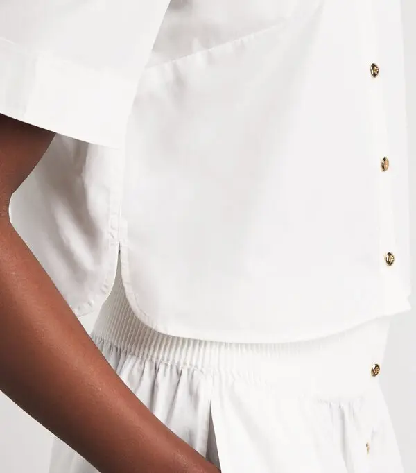 Tory Burch Poplin Short-sleeve Shirt