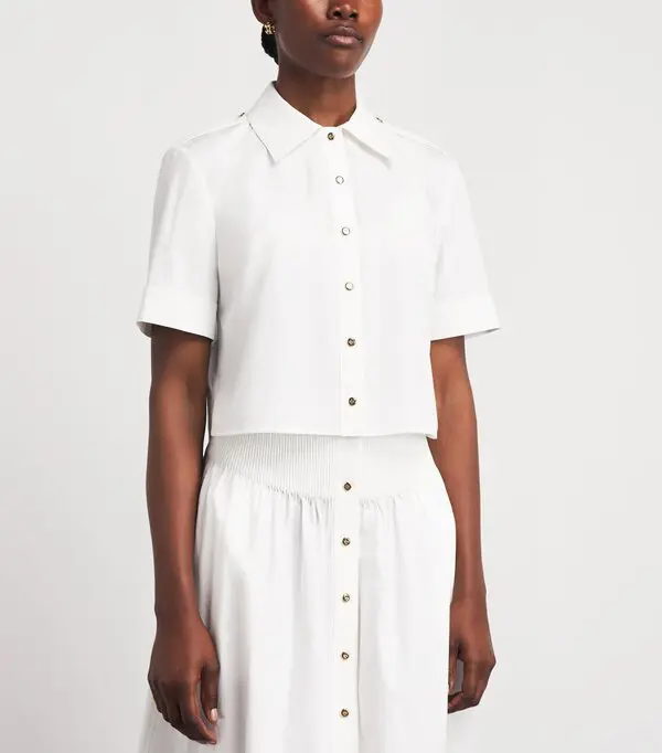 Tory Burch Poplin Short-sleeve Shirt